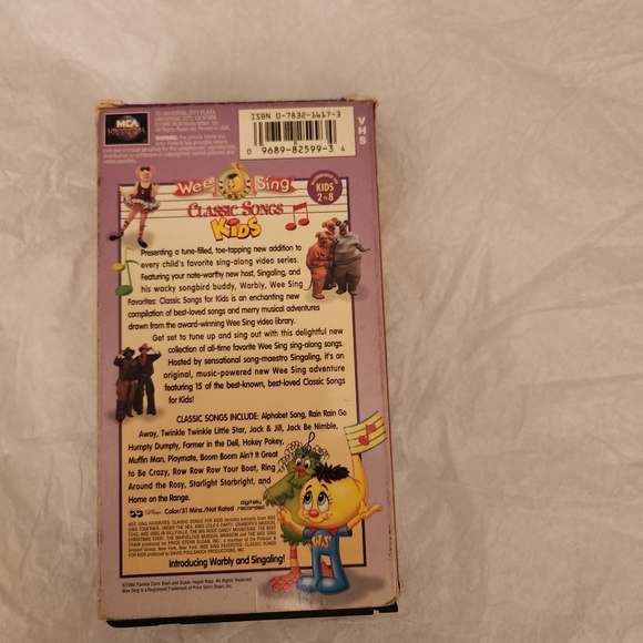 Other | Wee Sing Classic Songs For Kids Vhs | Poshmark